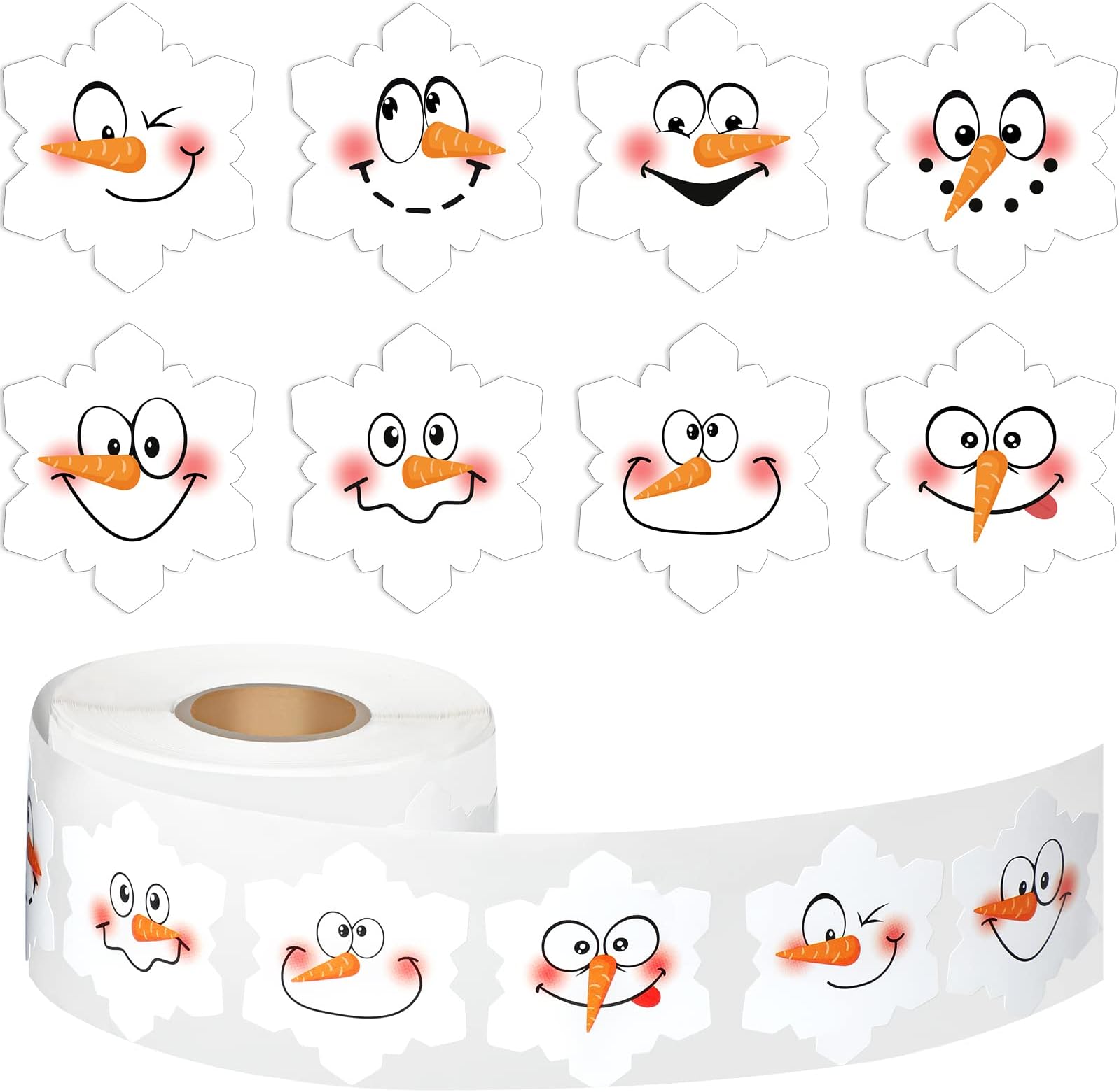 Amazon.com: Lucleag Hello Winter Stickers for Kids, Round Circle Winter ...