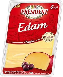 President Edam Cheese Slice, 150g - Pack of 1 : Buy Online at Best ...