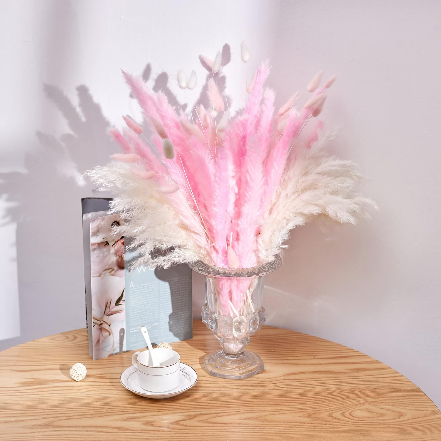 Amazon.com: Pink Pampas Grass Decor for Table Room Centerpiece Table ...