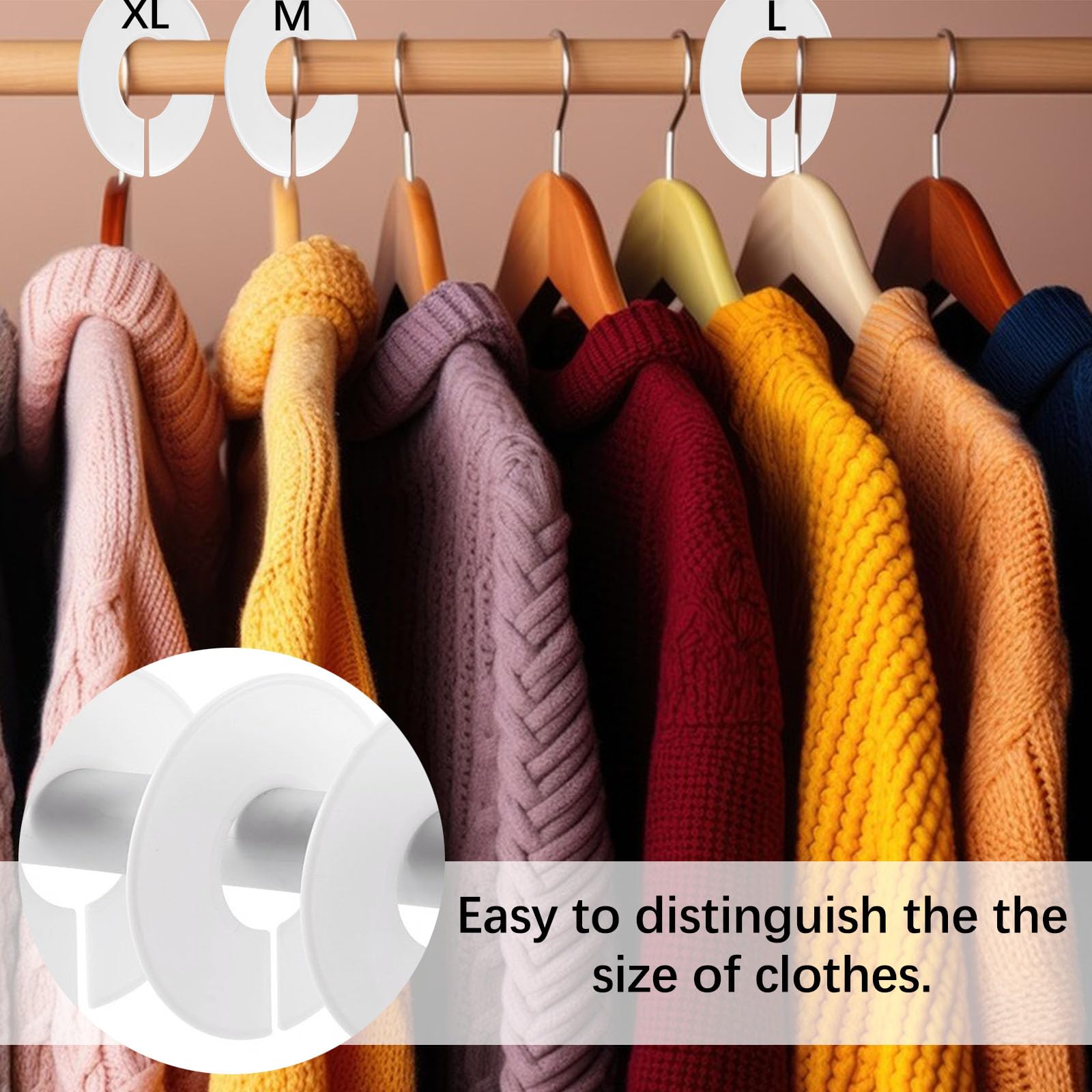 KARELLS Wardrobe Dividers, Size Dividers, 10 Pieces Hanger Dividers ...