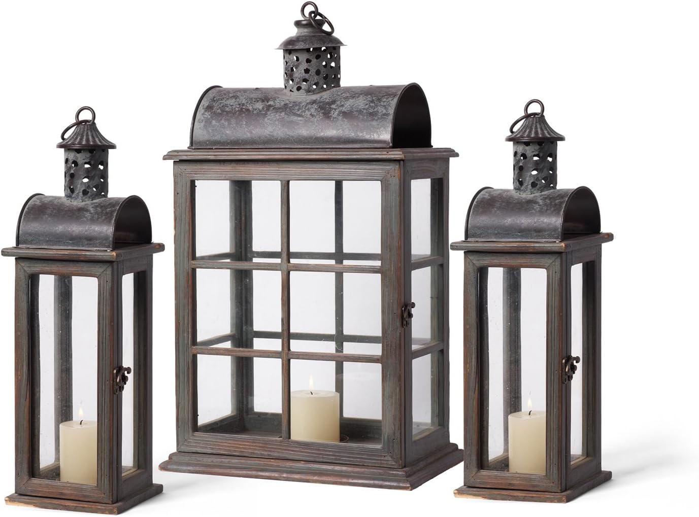 Foreside Ezra Weston Lantern, Set of 3 : Amazon.co.uk: Home & Kitchen
