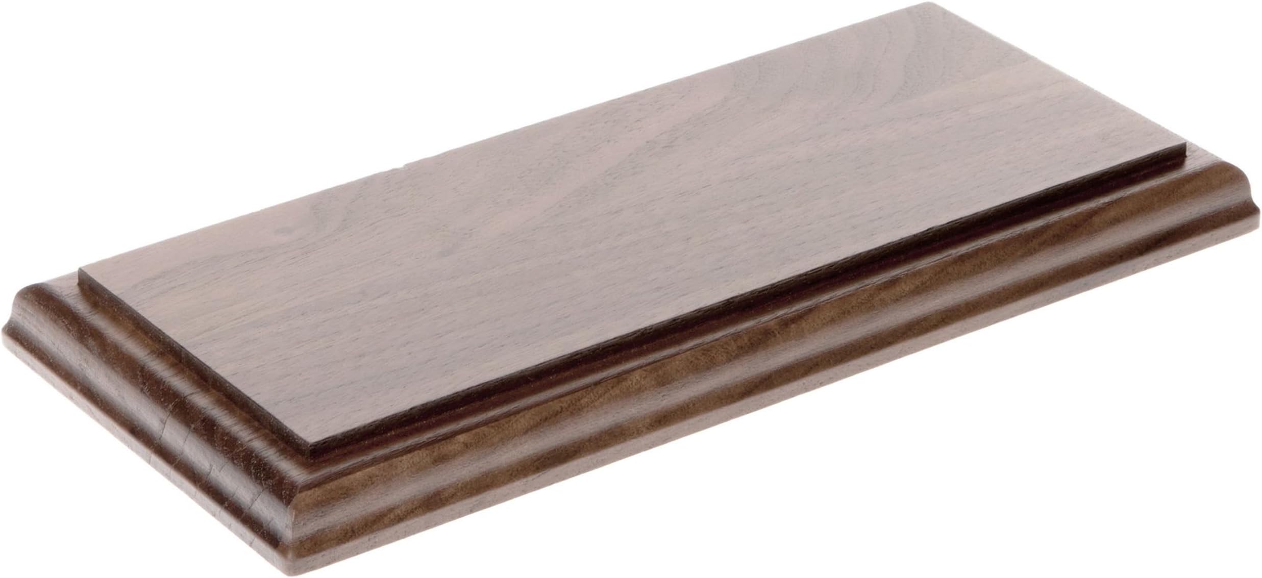 Amazon.com: Plymor Solid Walnut Rectangular Wood Display Base with Ogee ...
