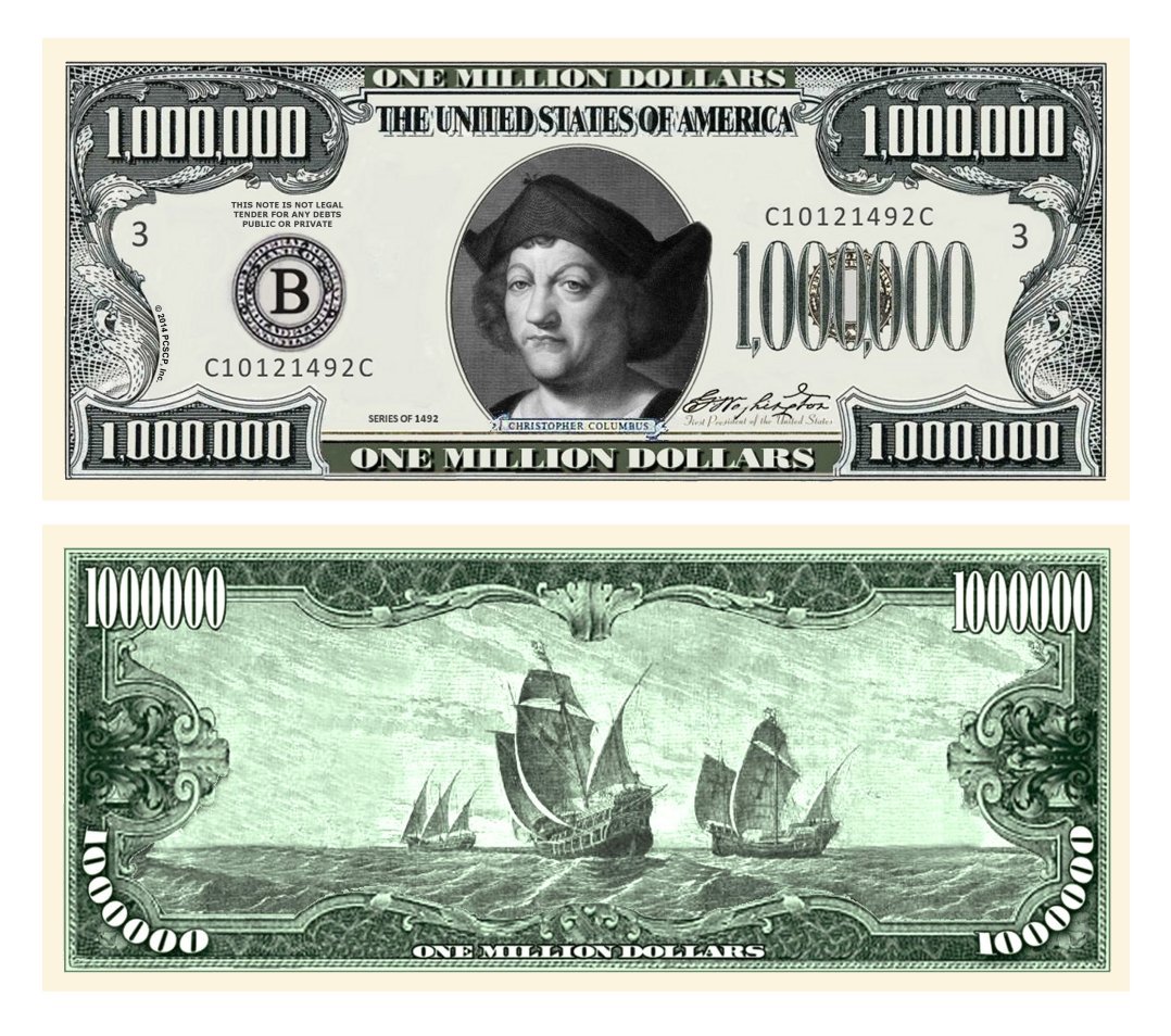 10000 Dollar Bill Printable