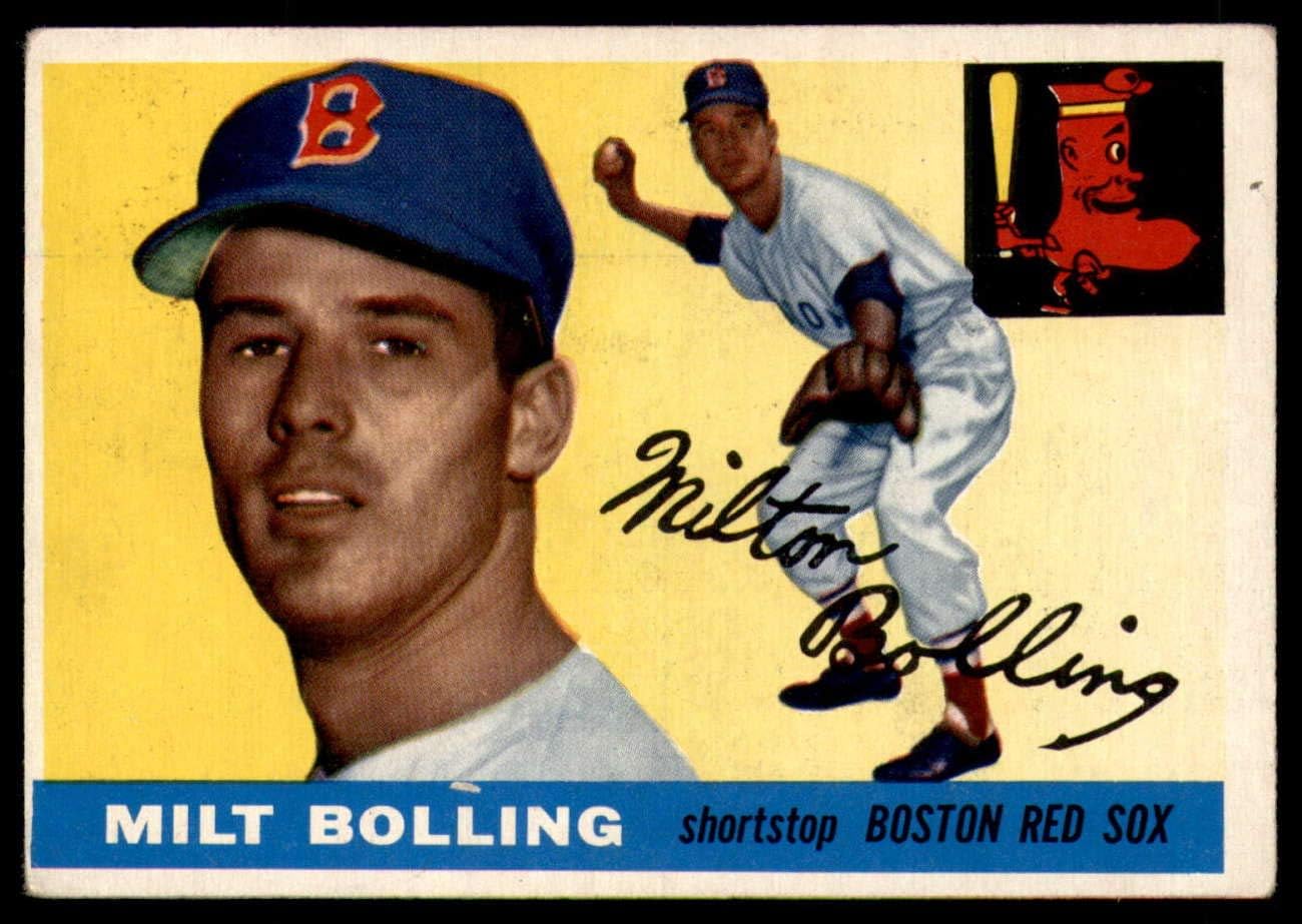 Amazon.com: 1955 Topps Baseball 91 Milt Bolling Excellent (5 out of 10 ...