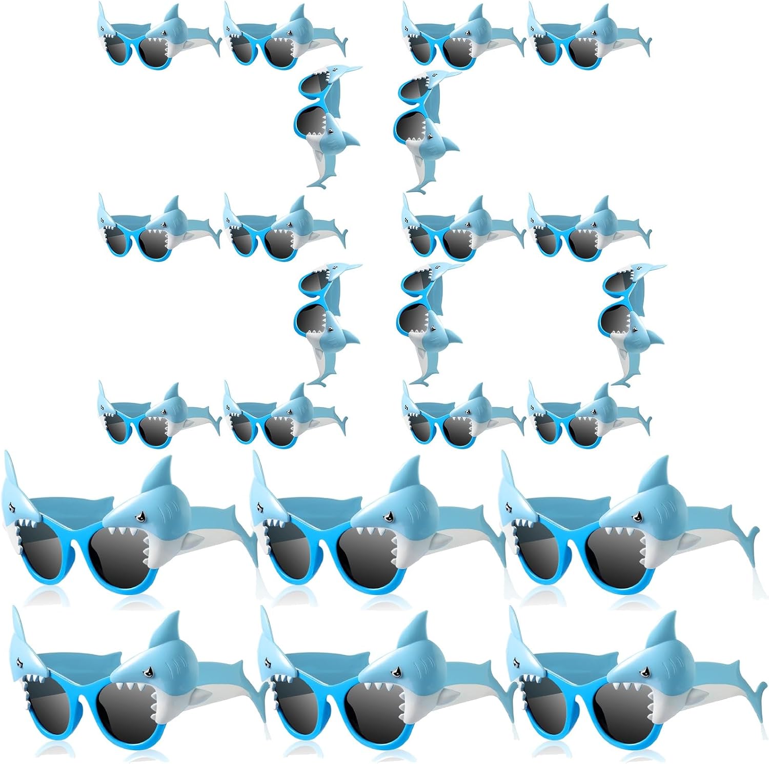 Amazon.com: 36 Pairs Shark Party Eyeglasses Bulk Shark Sunglasses Shark ...