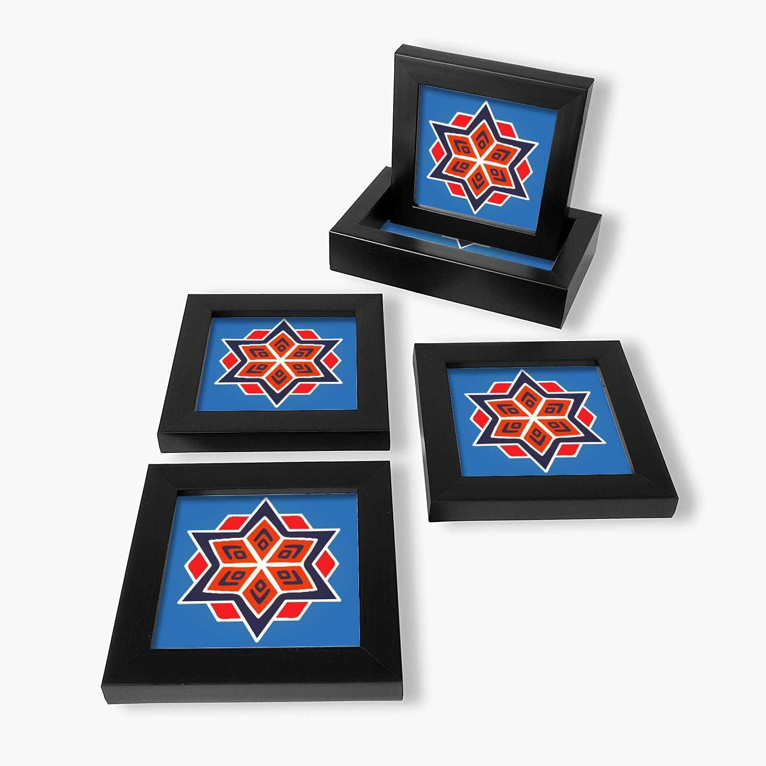 Paper Plane Design Coasters set of 4 Designer Patterns for Home,Bar ...