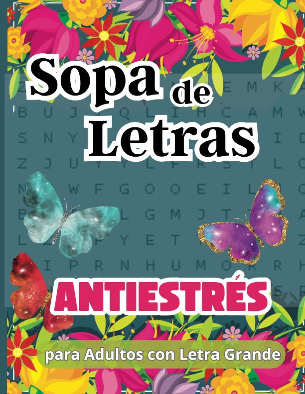 Amazon.com: Sopa de Letras Antiestrés para Adultos con Letra Grande ...
