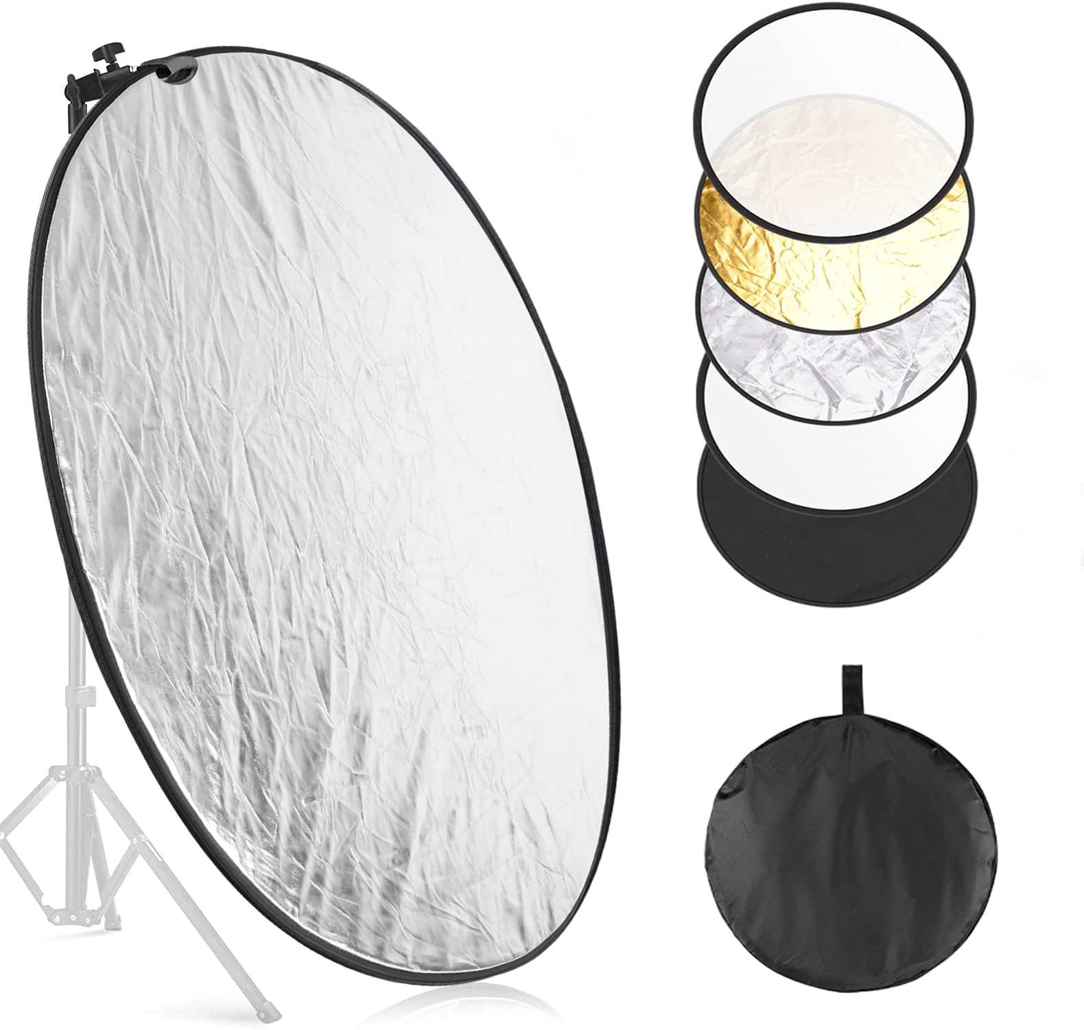 Amazon.com : WELLMAKING 36x27 Light Reflector Flag, 4-in-1 Portable ...
