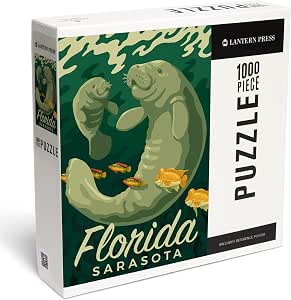 Amazon.com: Sarasota, Florida, Manatee and Calf Swimming (1000 Piece ...