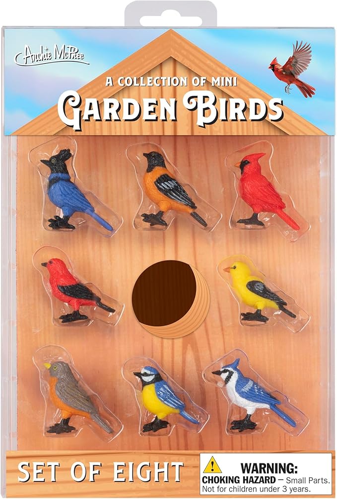 Amazon.com: Accoutrements Archie McPhee Mini Garden Birds Collection: A ...