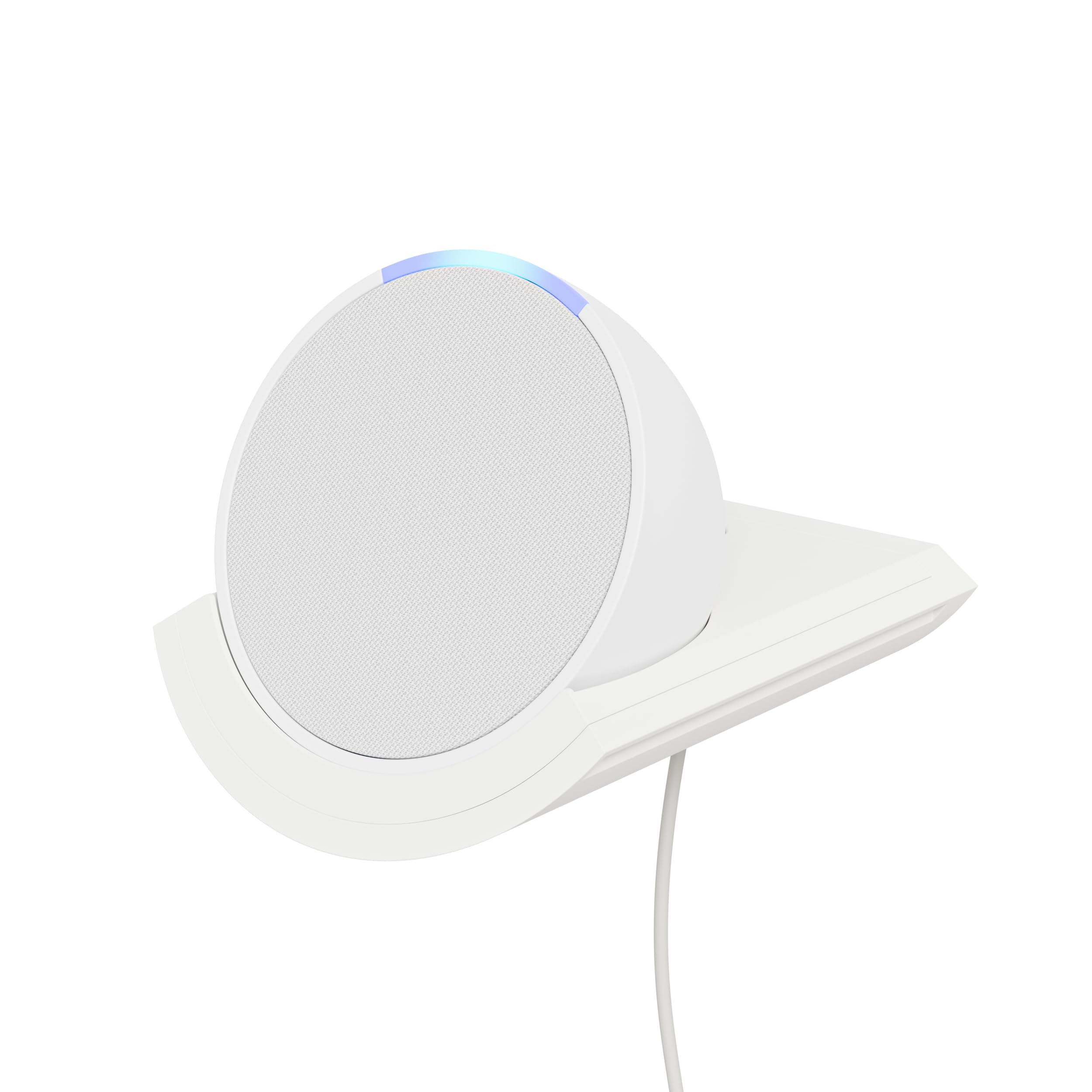 Echo Pop Blanco con soporte de pared Made for Amazon | Amazon