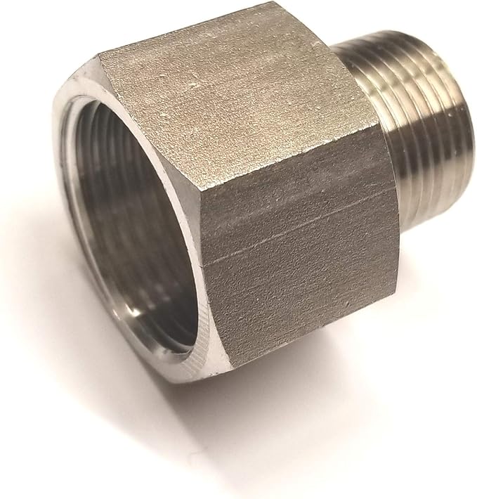 Amazon.com: Stainless Steel Adapter Reducer nipple 3/4"npt Female - 1/2 ...