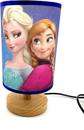 Girls Room Decorative Lights Table Lamp Bedside Night Light Wood Base ...