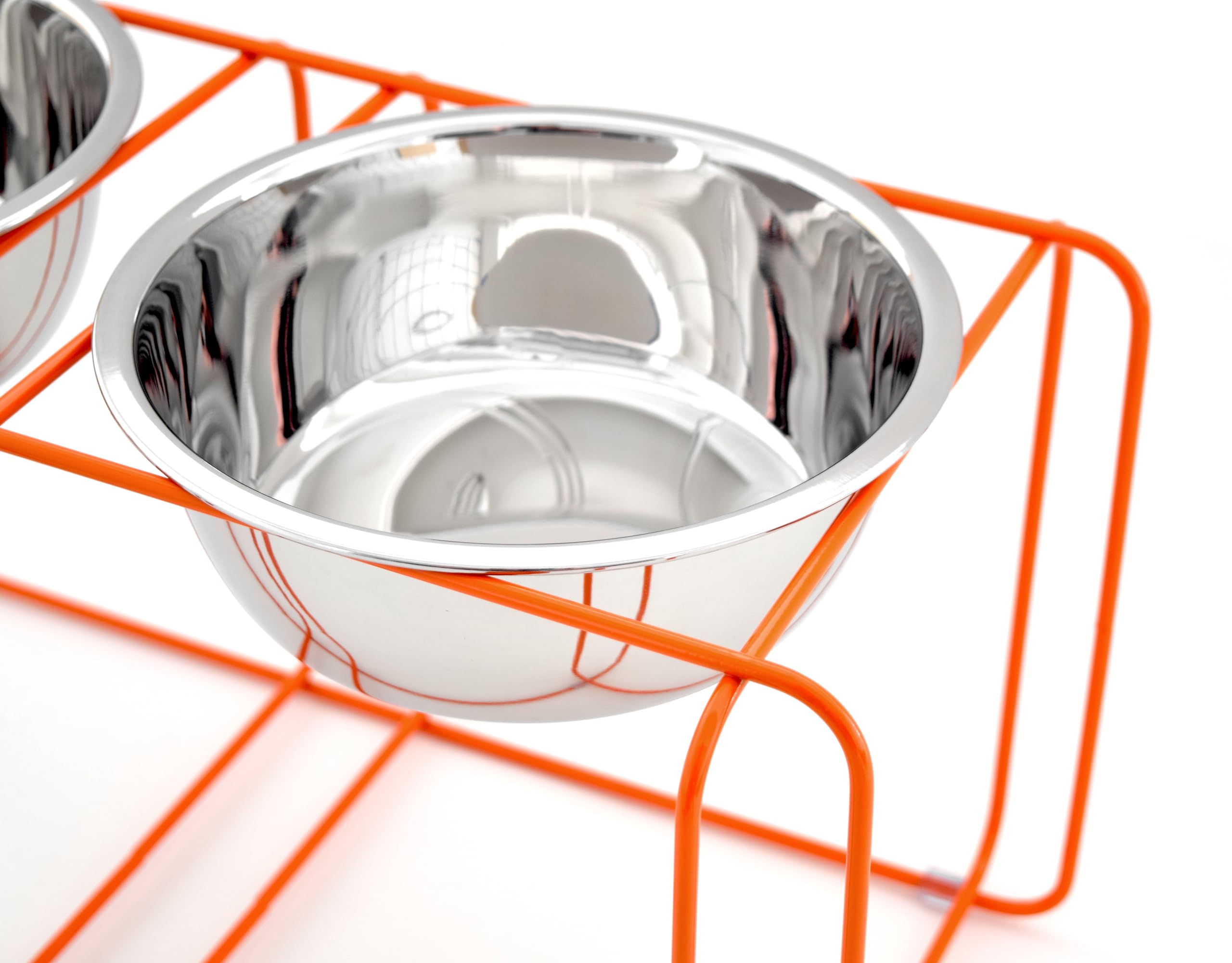 Elevated Dog Feeder Wire Elevated Dog Bowls, Raised Dog Bowl Stand,