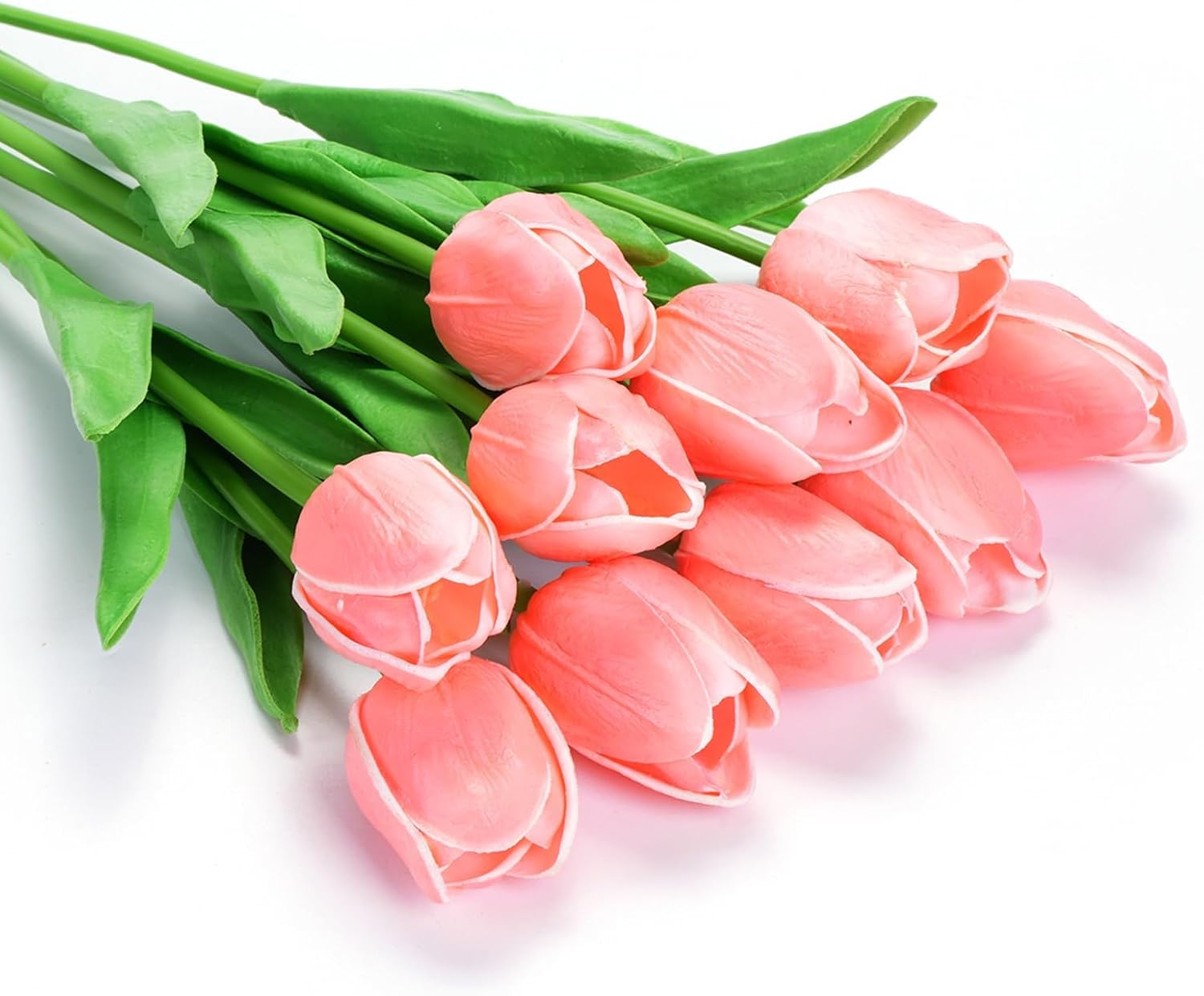 Amazon.com: Beksodi Artificial Tulips Flowers, 10 Pcs Real Touch Latex ...