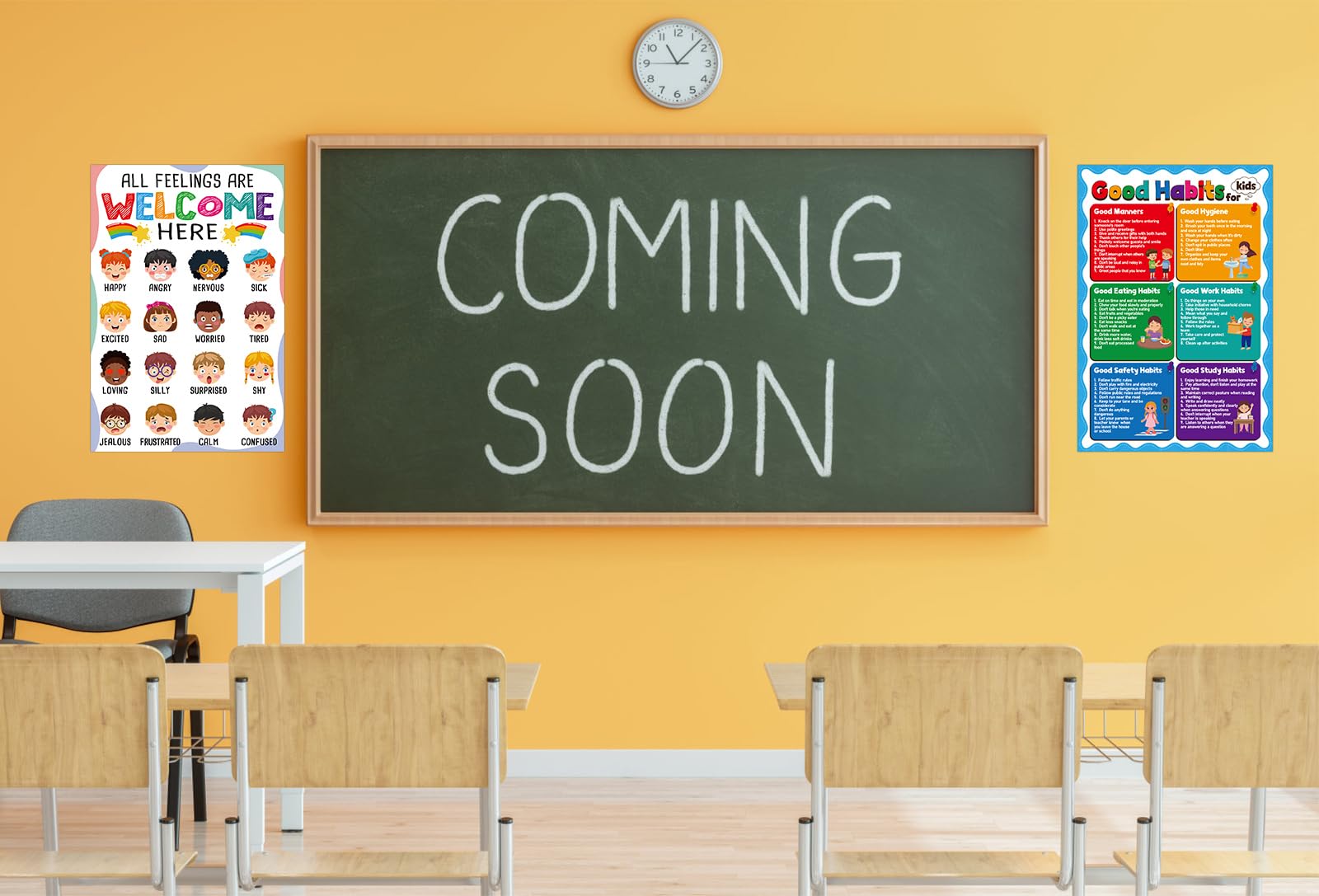 Snapklik.com : Feelings Chart Poster For Kids Emotions Chart Learning ...