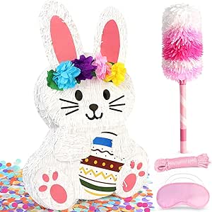 Amazon.com: 25" Easter Bunny Piñata for Kids - Rabbit Spring Pinata ...