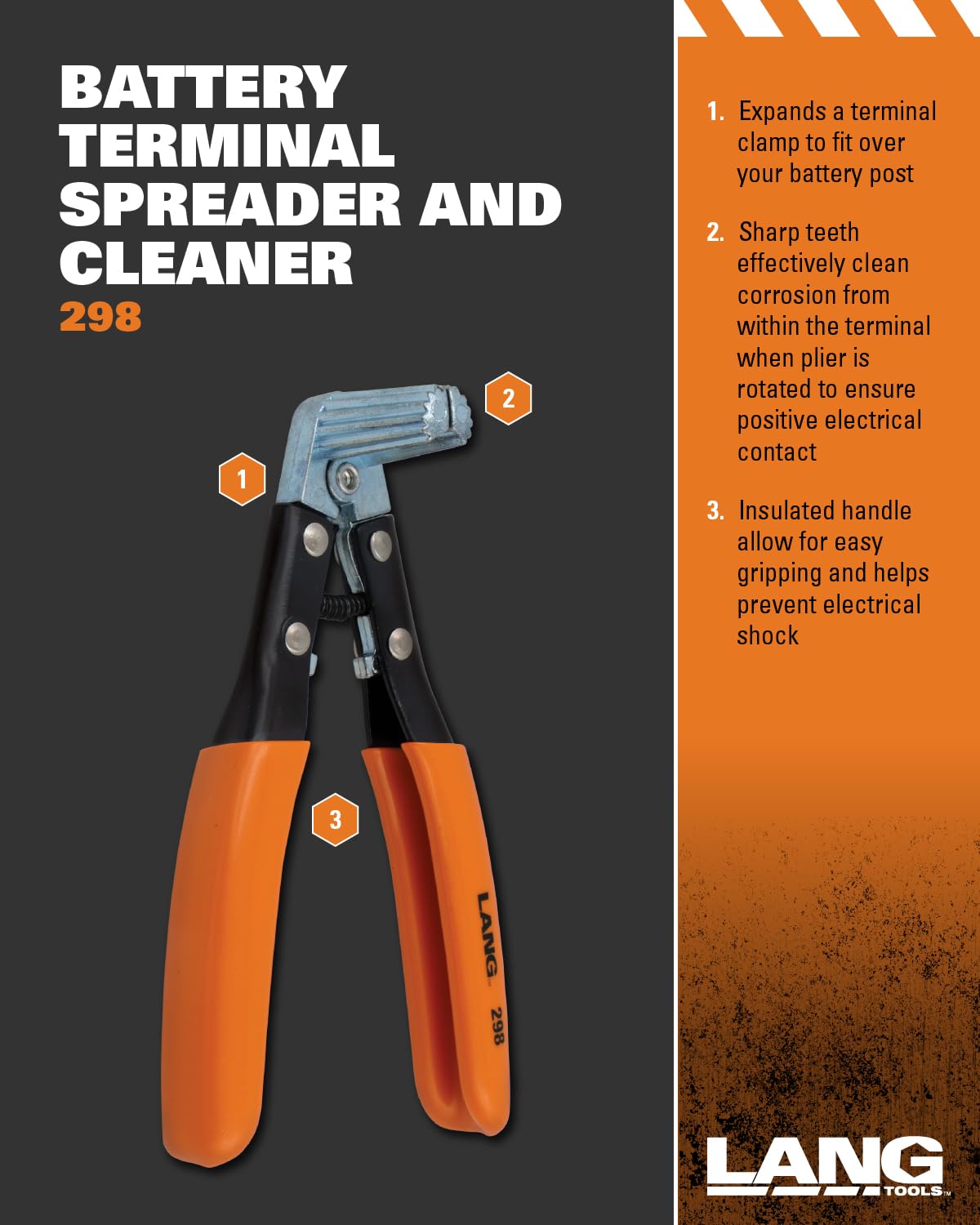 Snapklik.com : 298 Battery Terminal Spreader And Cleaner