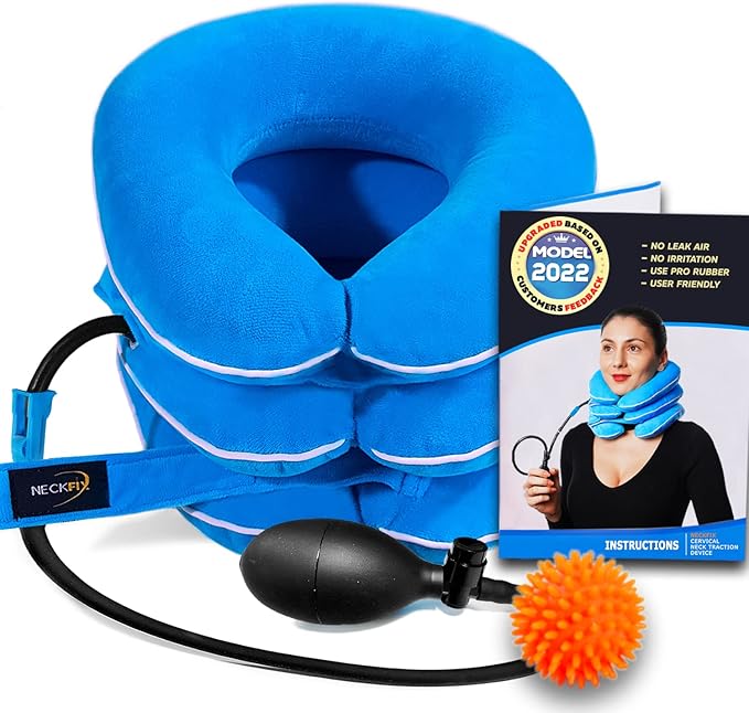 Amazon.com: NeckFix Cervical Neck Traction Device – 12-17 Inch : Health ...