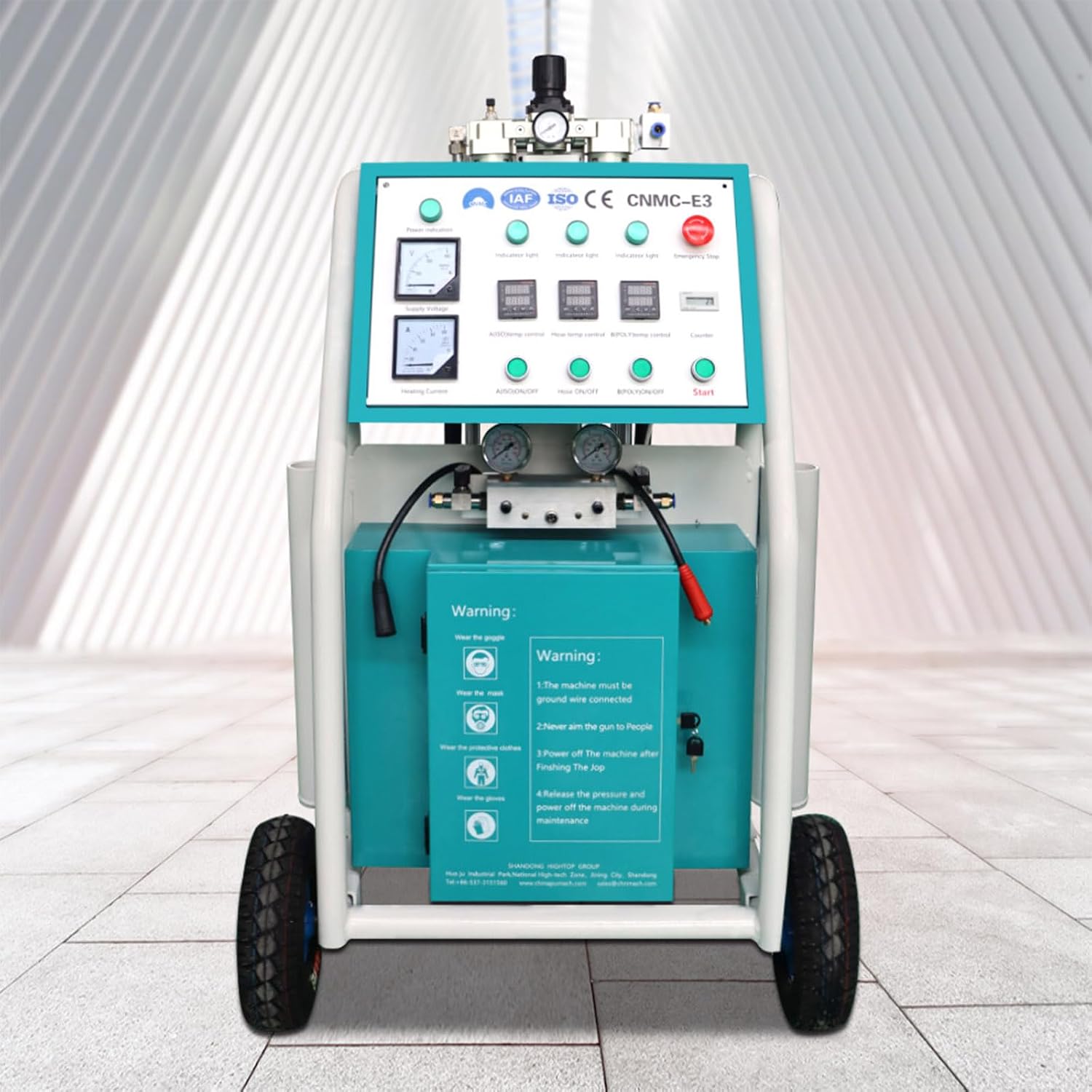 OKVEQUIP Pneumatic PU Foam Spray Machine 220V 7.5Kw High Power ...