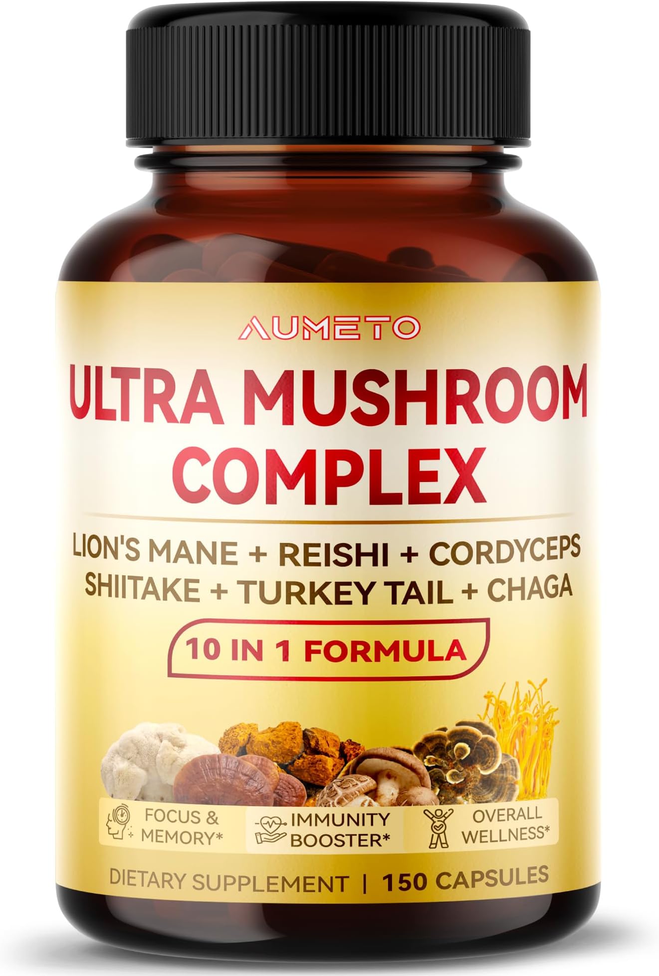 Amazon.com: Mushroom Wisdom Mushroom Emperors, 120 Count : Beauty ...