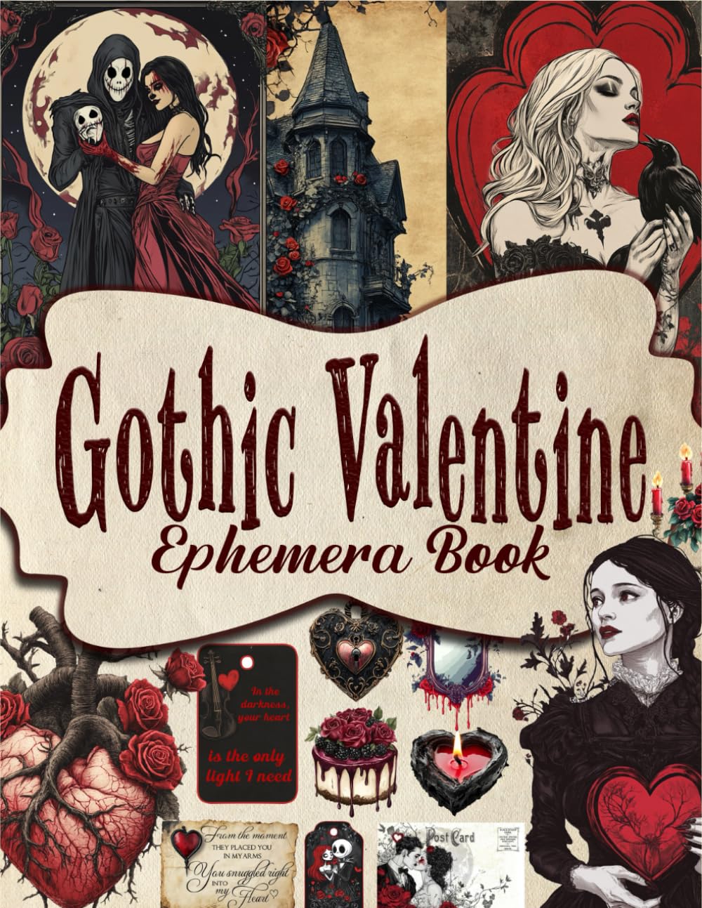 Gothic Valentine Ephemera Book: A Curated Collection of Dark Romantic ...