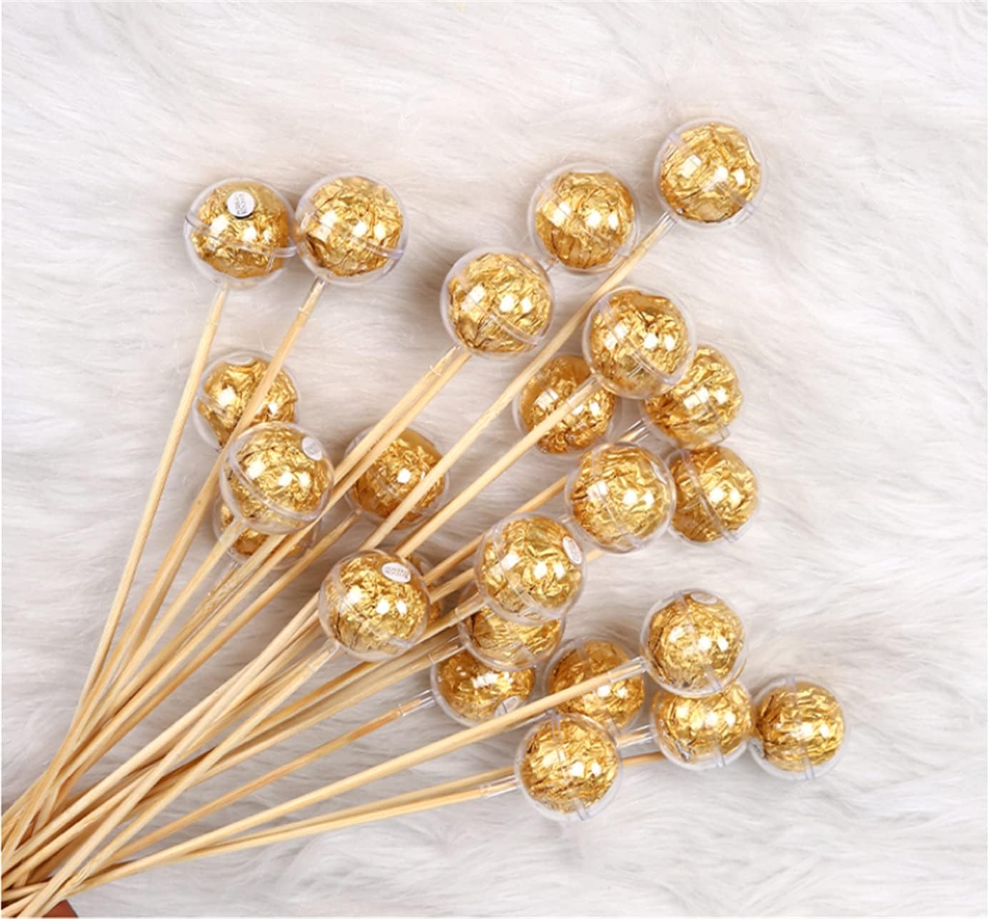 Amazon.com: UXOWOXU 20PCS Small Clear Chocolate Round Box Holder With ...