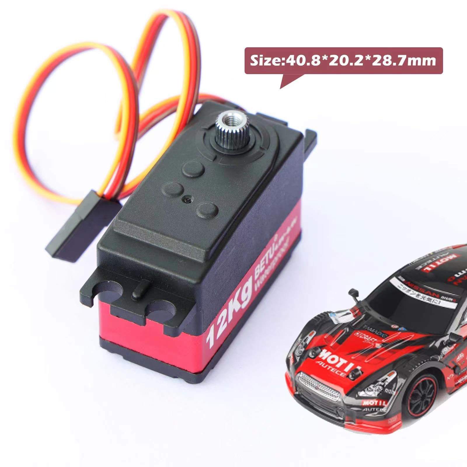 Snapklik.com : BETU Low Profile Servo, 12kg Metal Digital Servo, High ...
