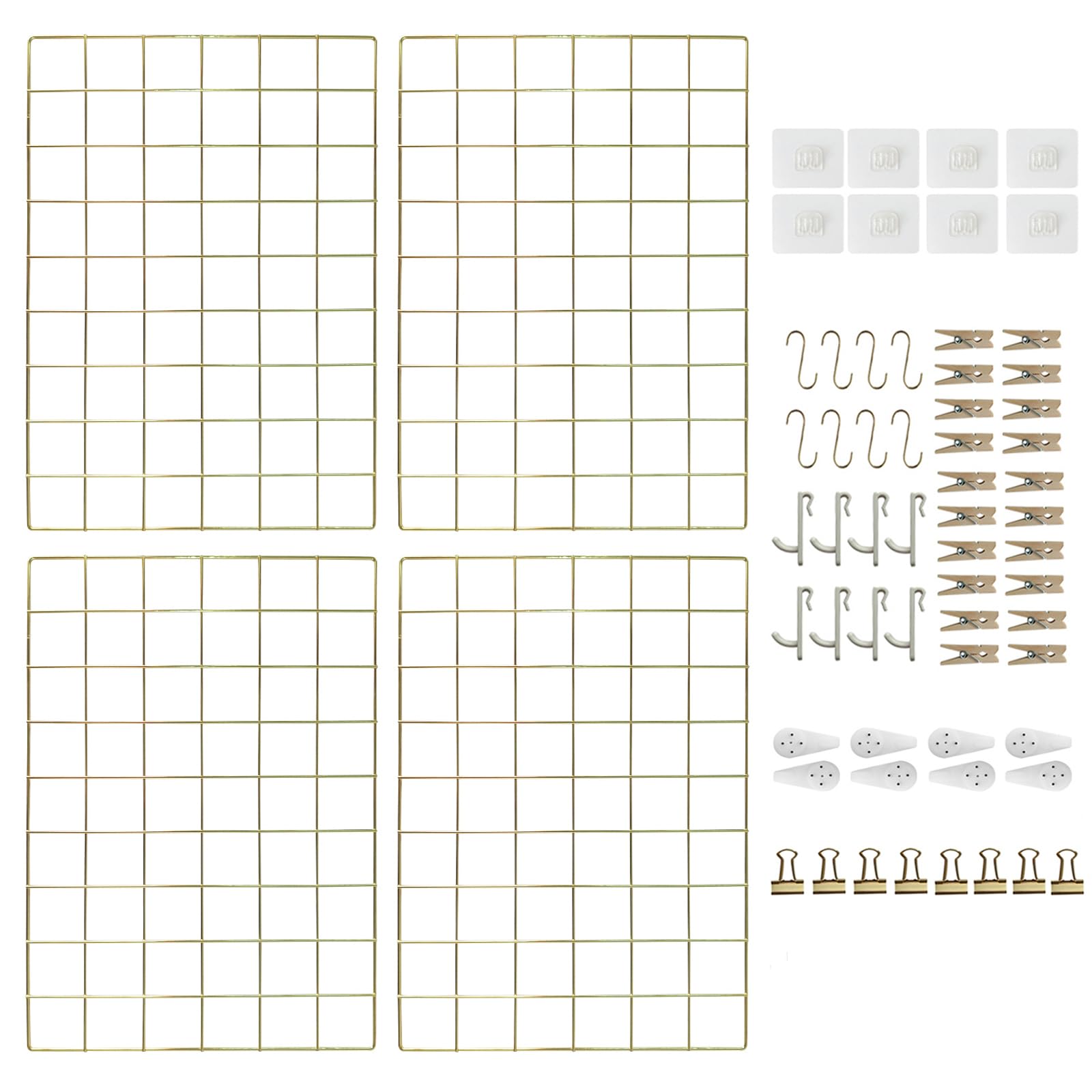 Amazon.com : CIKLCIX Metal Grid Wall Panel, Wire Grid Photo Display ...