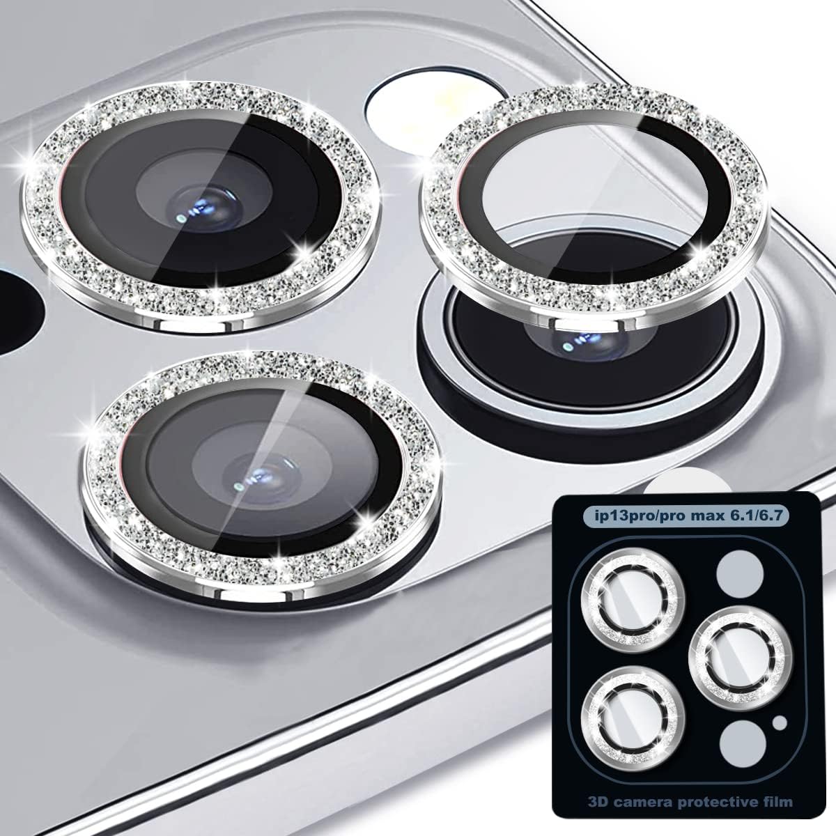 Amazon.com: AGVEE 3+3 6 Pack for iPhone 13 Pro 6.1" / 13 Pro Max 6.7 ...