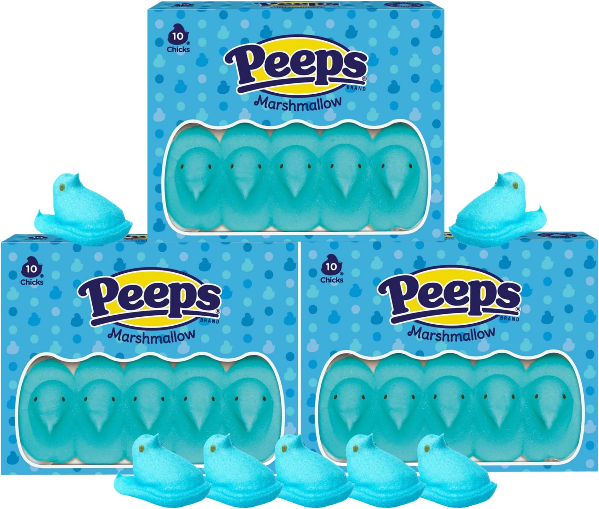 Amazon.com : Easter Chicks Marshmallow Peeps Value Pack Bundle: 4 ...