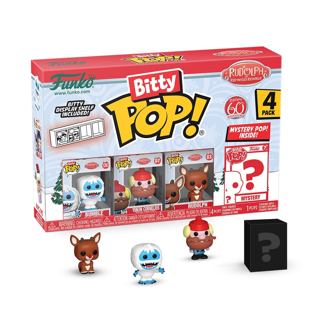 Amazon.com: Funko Bitty Pop! Rudolph: Mini Collectible Toys 4-Pack ...