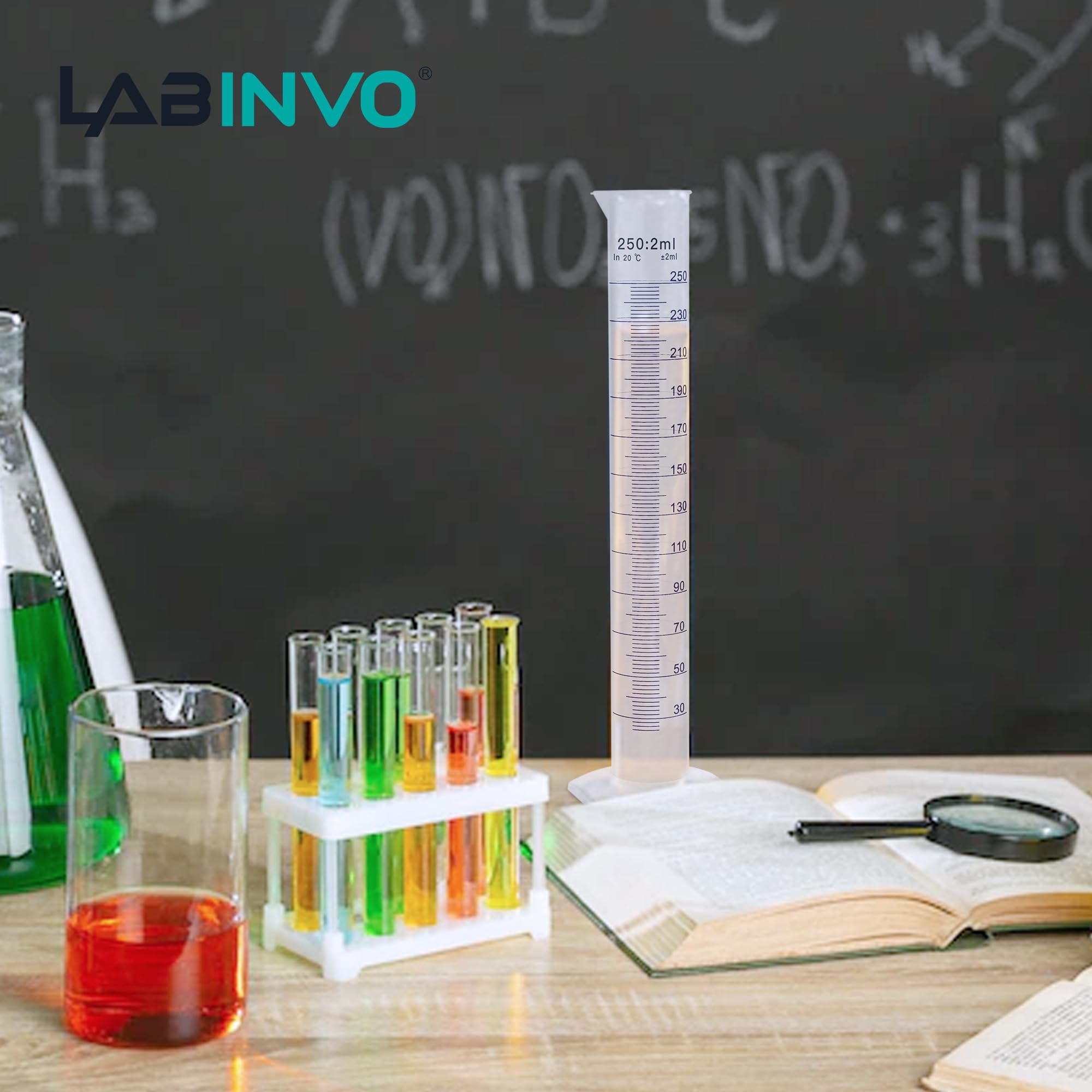 Snapklik.com : LABINVO 250 Ml Graduated Cylinder Set, 4pcs Of Blue ...
