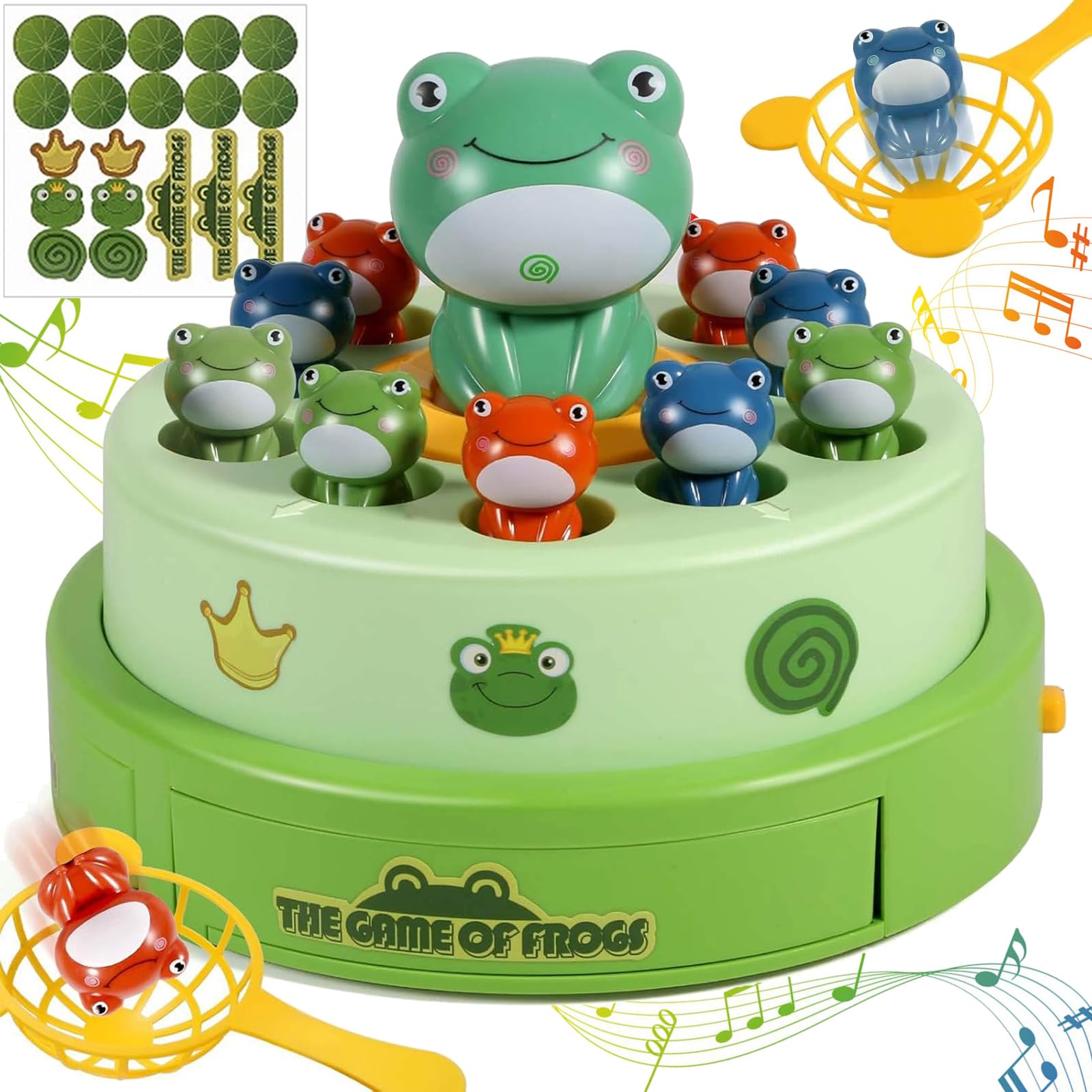 Amazon.com: Frog Bounce and Catch Game, Catching Music Games for Kids 4 ...