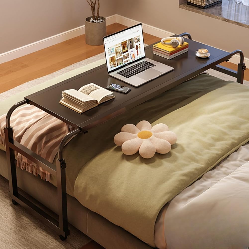Bed Desk Over The Bed Table with Wheels Overbed Philippines | Ubuy