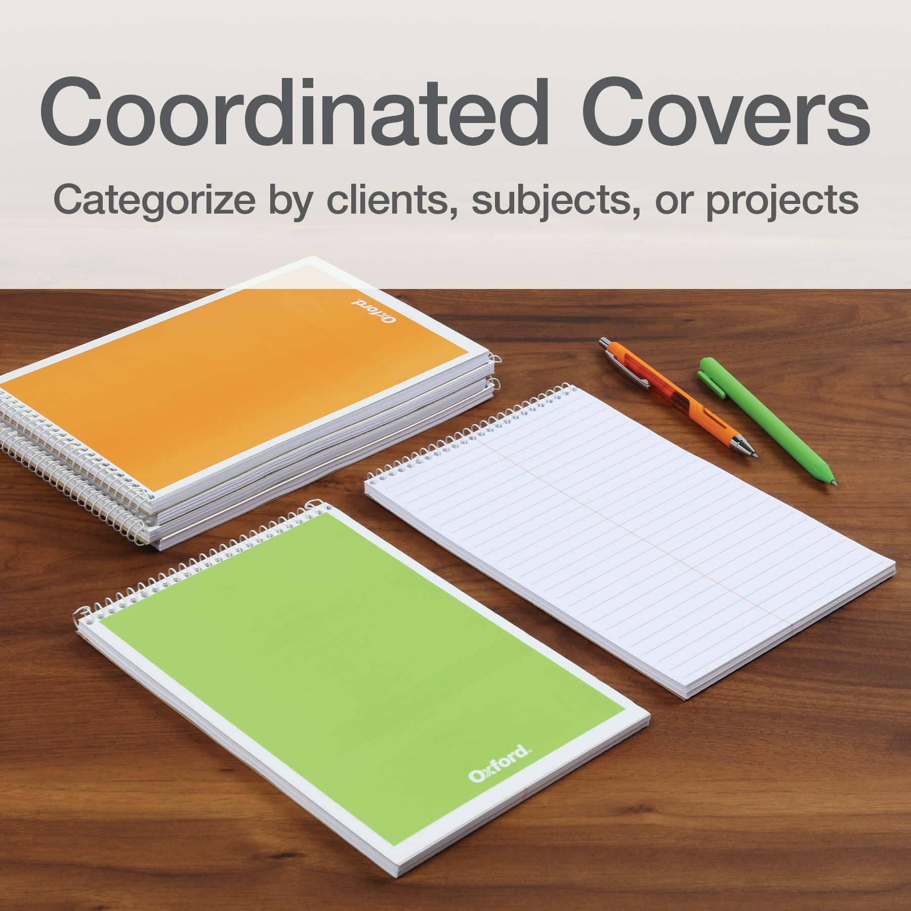 Snapklik.com : Oxford Steno Spiral Notebooks, Top Bound Steno Pads, 6x9 ...