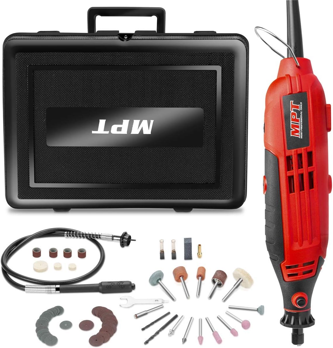 MPT 160W Rotary Multi Tool Kit Corded Rotary Power Tool Kit Set - 62 ...
