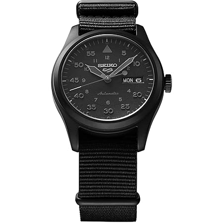 Buy SEIKO 5 Sports Stealth SRPJ11K1 Automatic Black Dial Nylon NATO ...