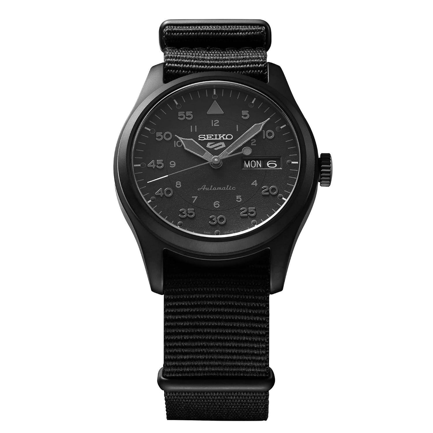 Buy SEIKO 5 Sports Stealth SRPJ11K1 Automatic Black Dial Nylon NATO ...