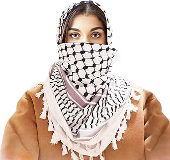 Sakinre Palestine Scarf Keffiyeh Shemagh for Men Women - Wide with ...