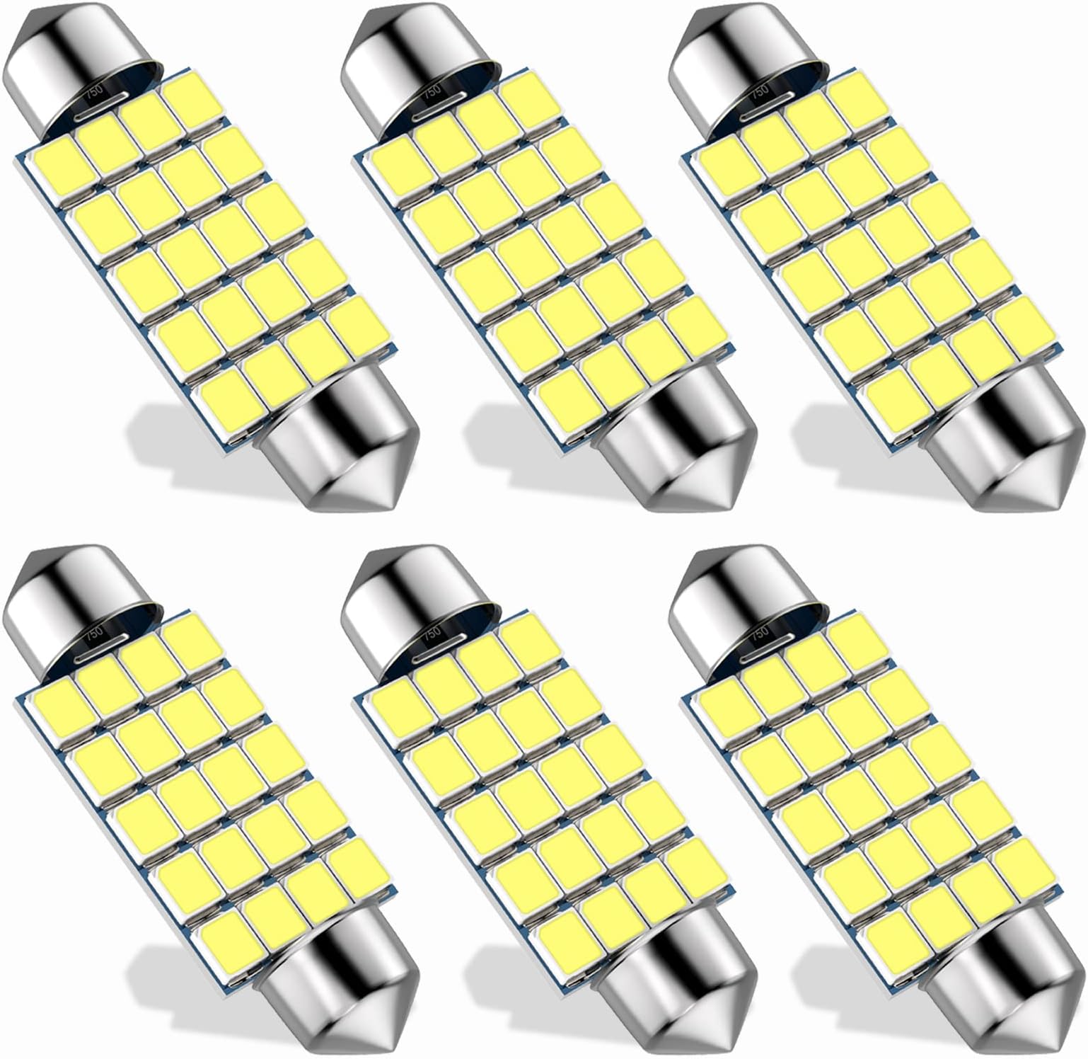 Amazon.com: GIVEUBED 578 LED Bulb,Super Bright 2835 Chips Latest 41mm ...