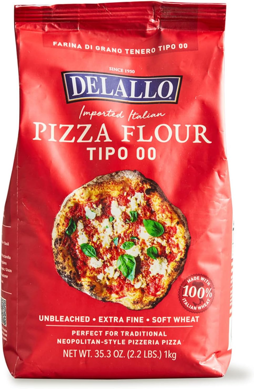 Amazon.com : POLSELLI Organic Flour, Type 00, 100% Italian Grain ...