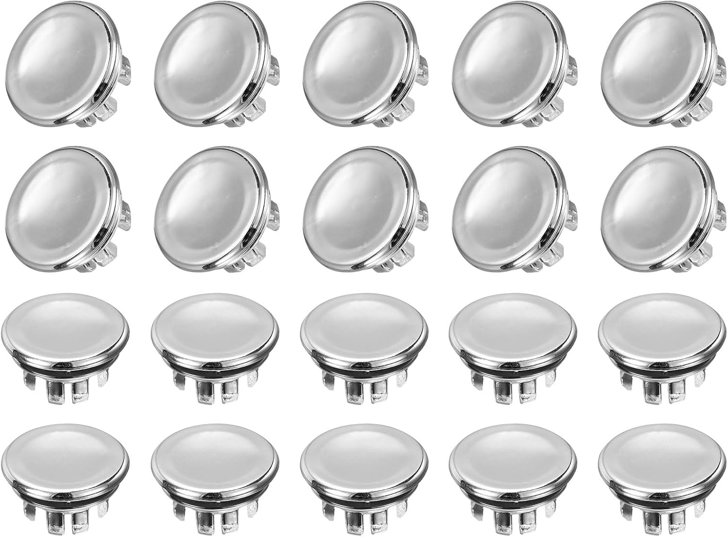 uxcell 20pcs Sink Overflow Rings, Bathroom Kitchen Basin Trim Bath Sink ...