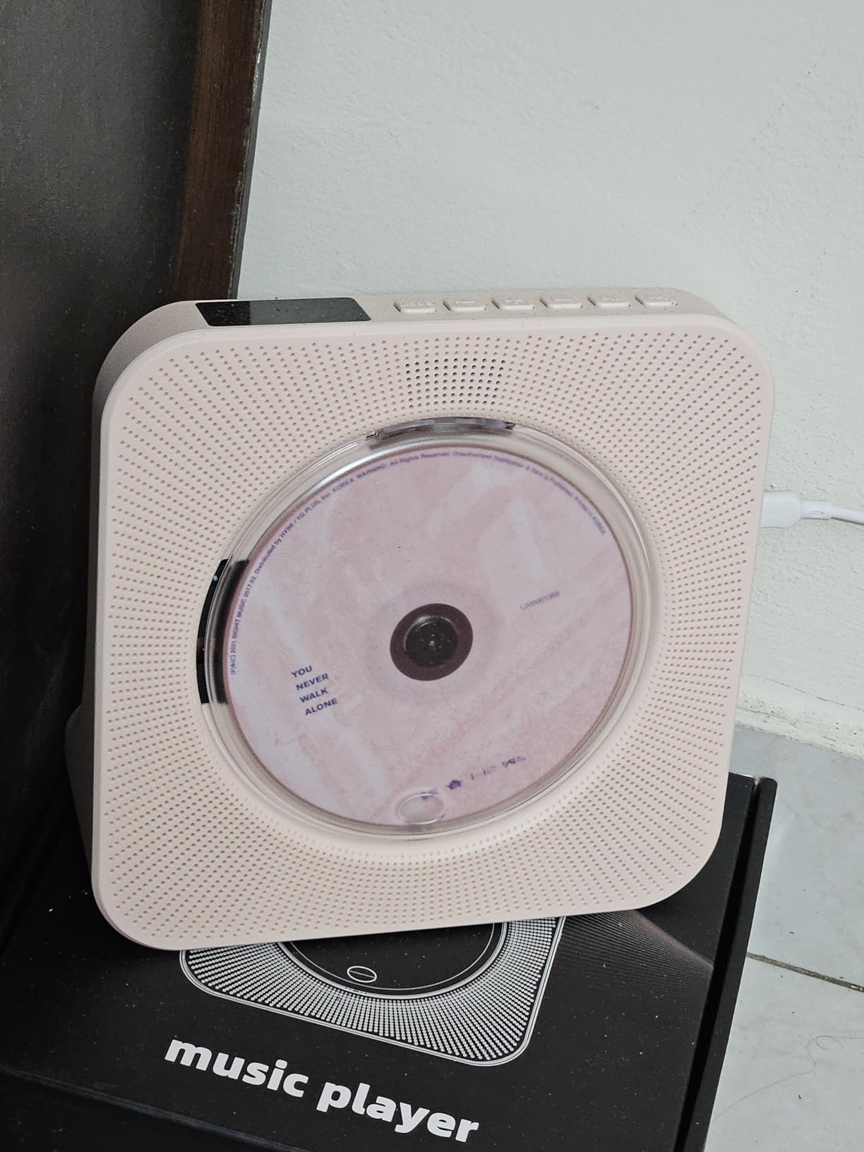 CD Player with Bluetooth,-New Pink Color for 2025-Bluetooth Receiver ...