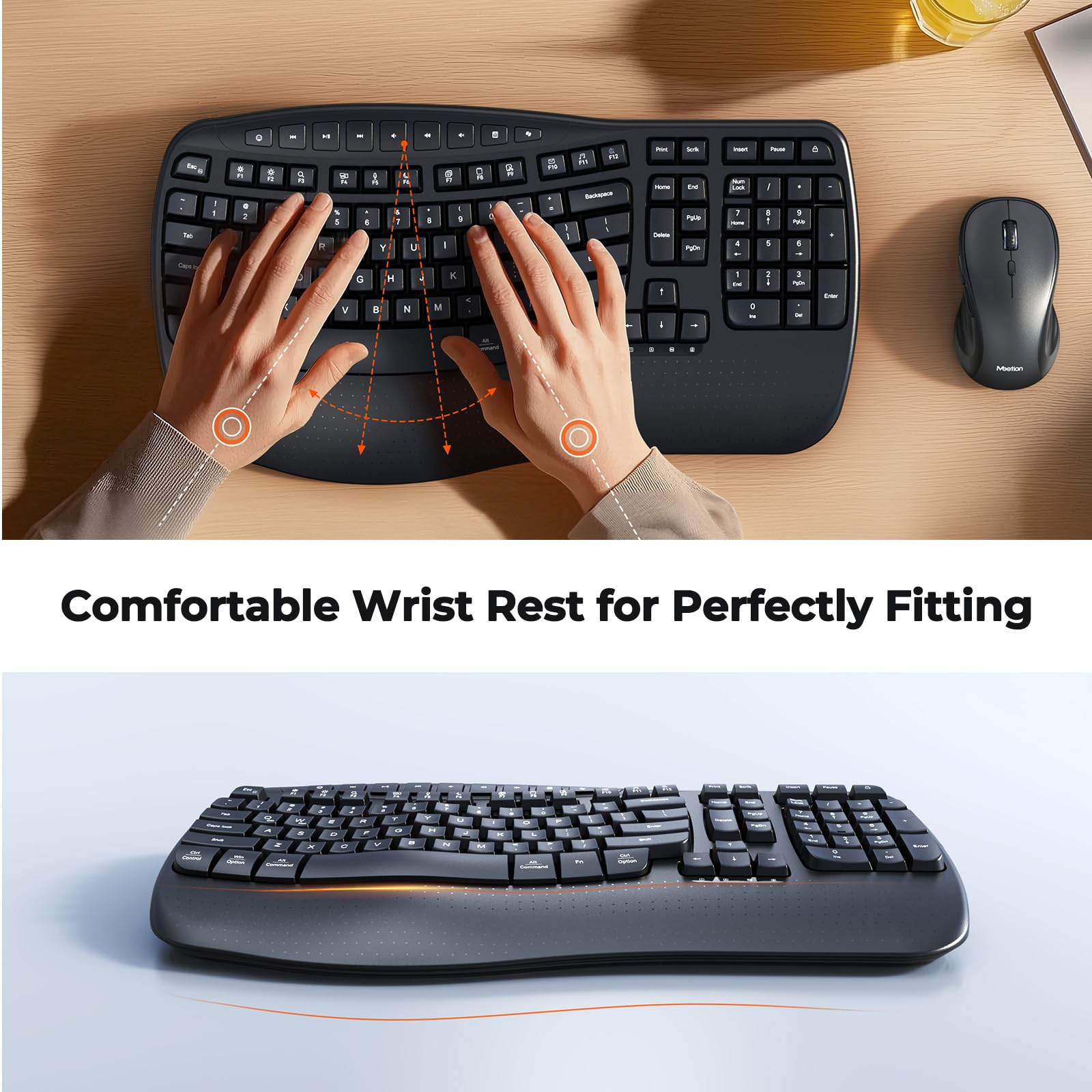 Natural Wireless Ergonomic Keyboard And Mouse Love My New Ergonomic