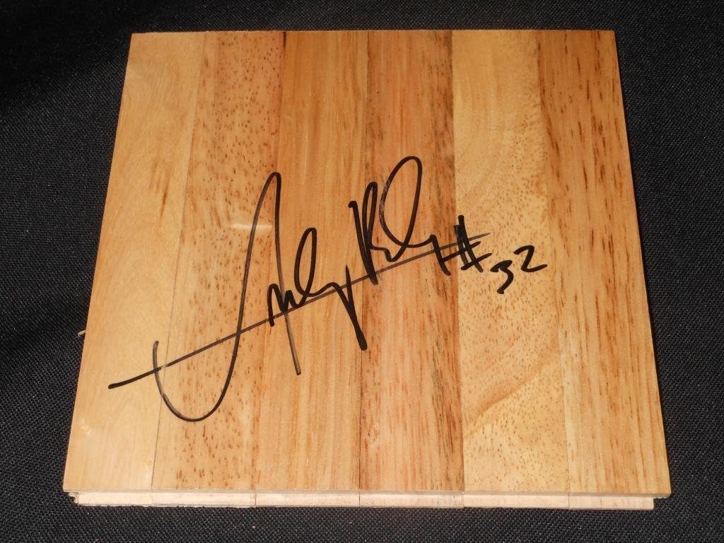 Brooklyn Nets Andre Blatche Signed 6x6 Parquet Autograph Floor Piece ...