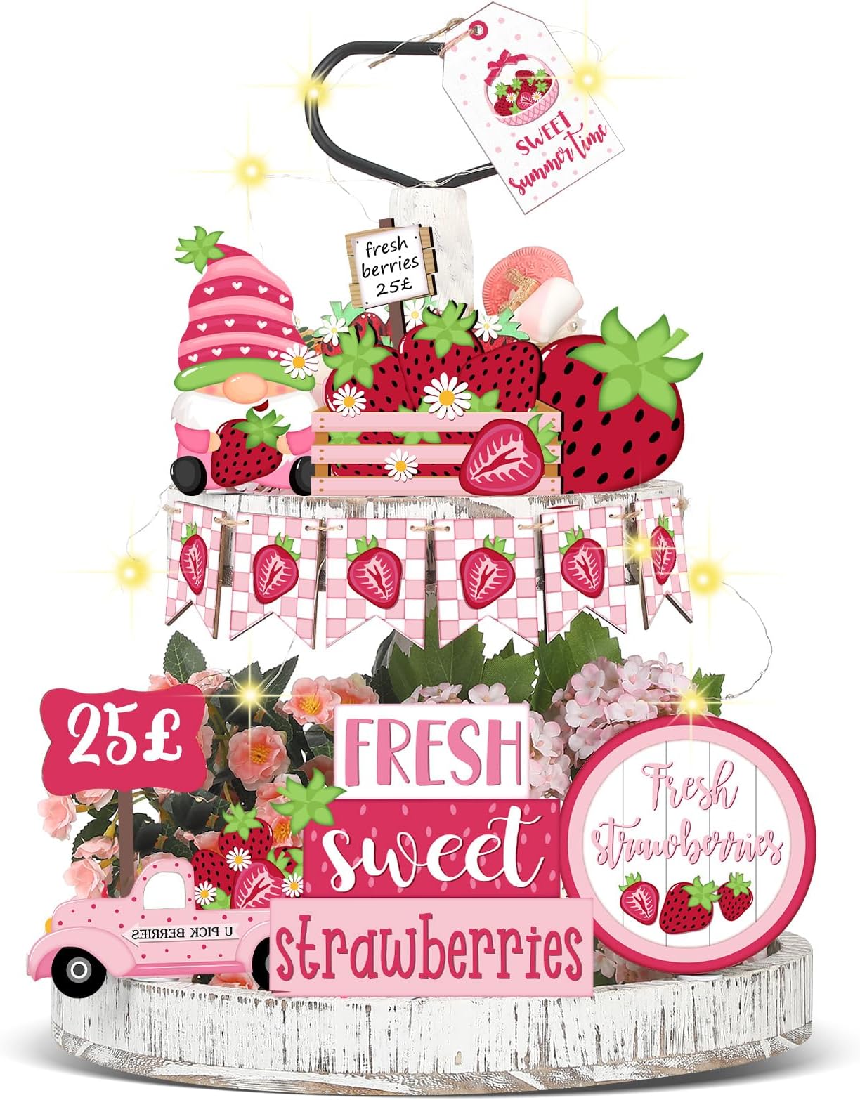 Amazon.com: Flyhaw Fruit Market tin Sign Strawberry Fruit Print Kitchen ...