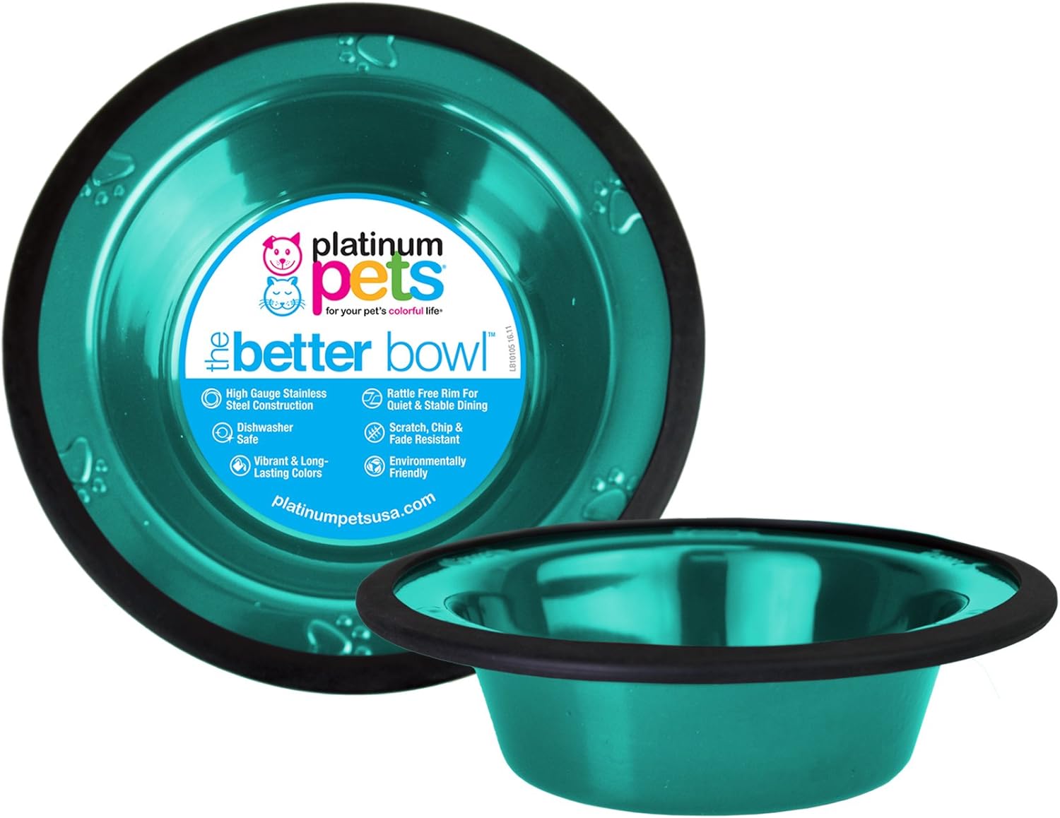 Pet Supplies : Platinum Pets Switchin Stainless Steel Cat/Dog Bowl ...