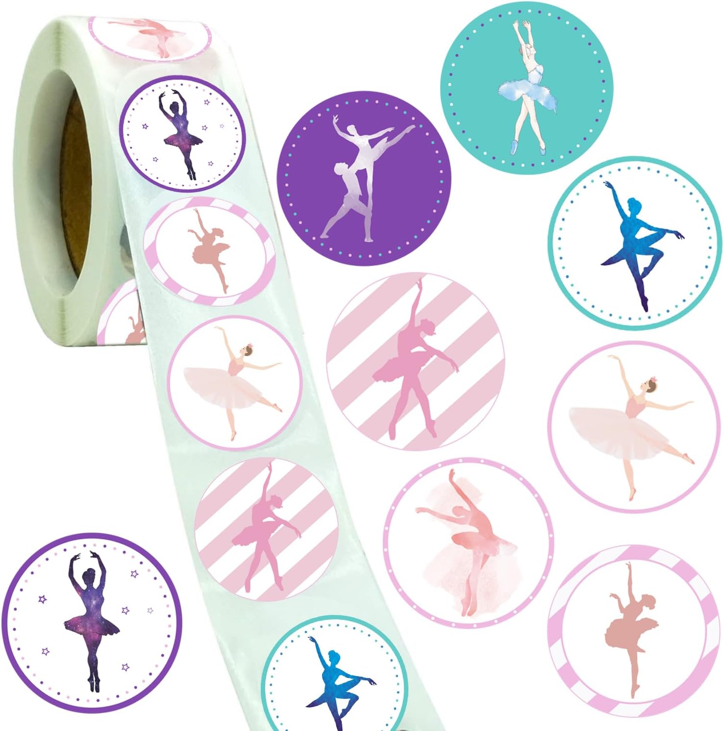 Amazon.com: 500 PCS Ballet Dance Themed Stickers,Dacing/Dance Movements ...
