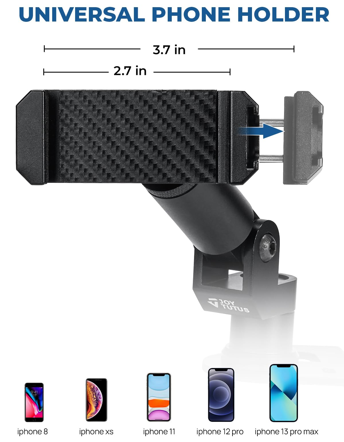 JOYTUTUS Heavy Duty Phone Mount for JL, Dash Mount Cell Phone Holder ...